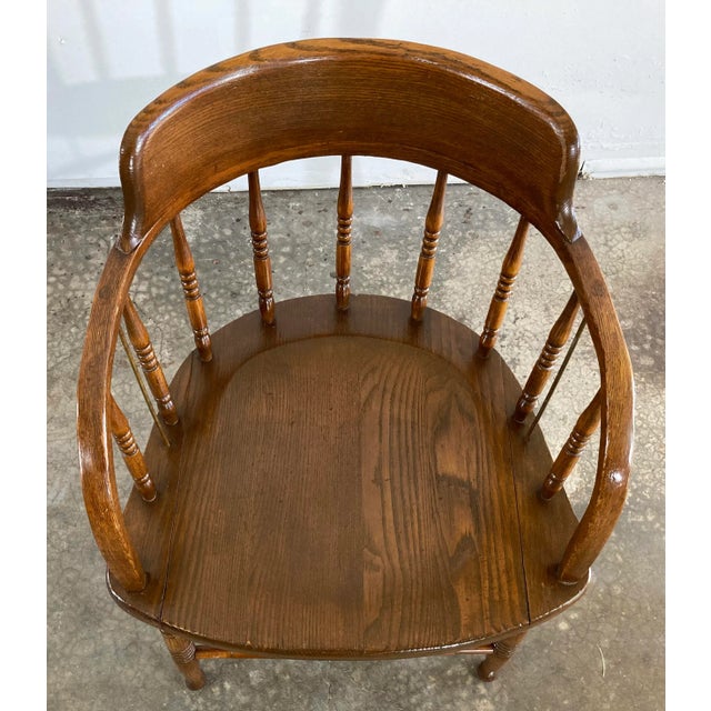 Vintage Saloon Style Captain's or Banker Chair | Chairish