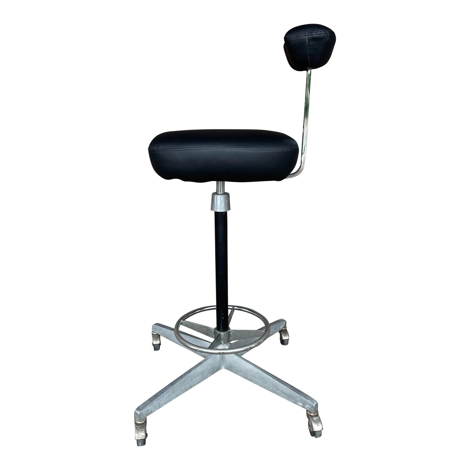 George Nelson for Herman Miller Perch Stool Drafting Mid Century | Chairish