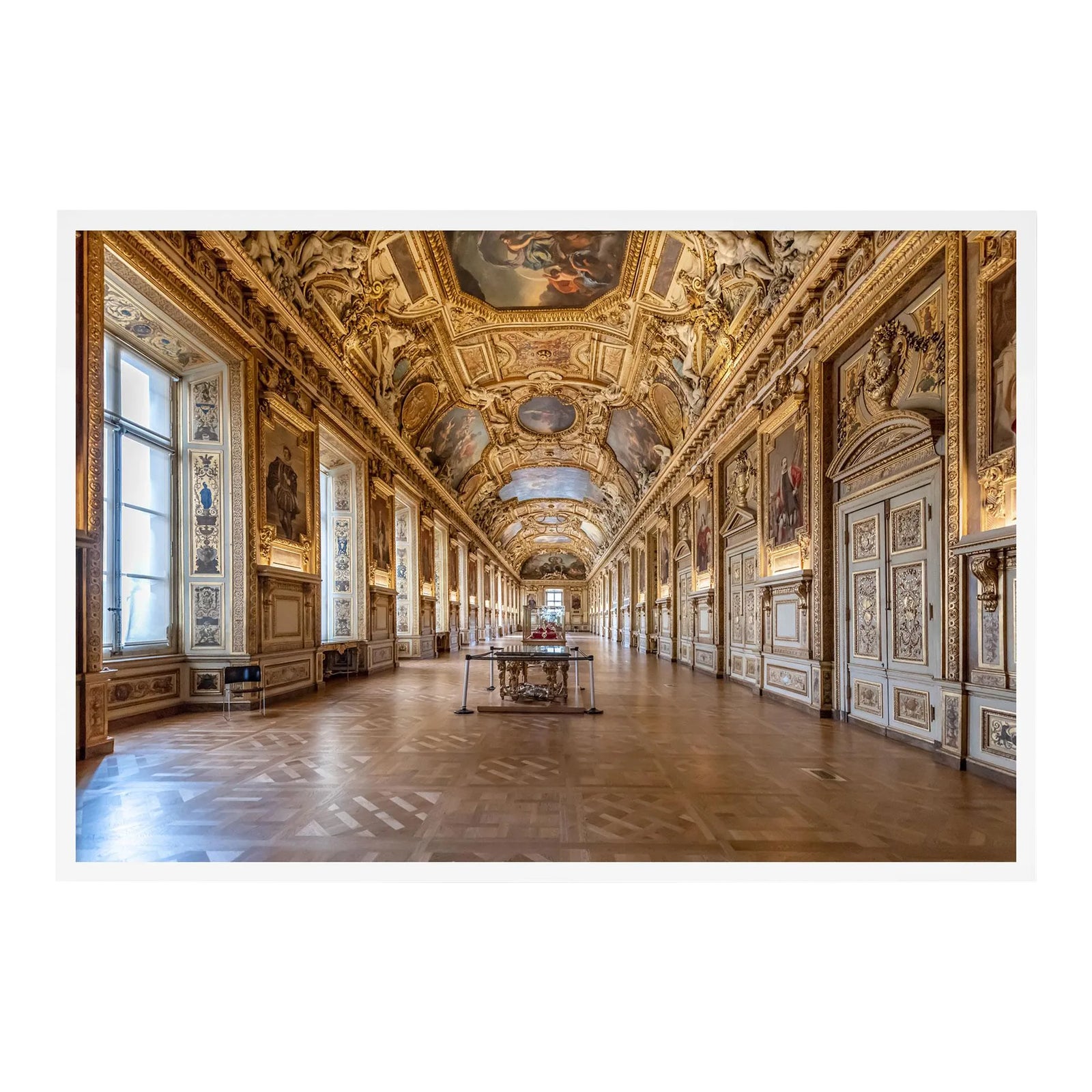 The Golden Room at Louvre by Richard Silver in White Framed Paper ...
