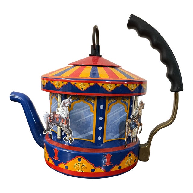 Vintage Kamenstein World of Motion Tea Kettle | Chairish