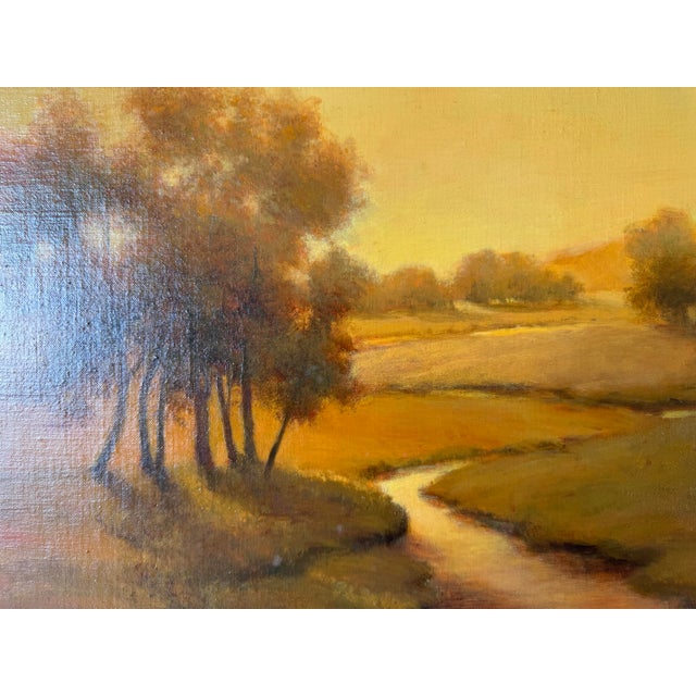 2004 P. A. Jones " the Gilding of the Day " Sunrise Landscape Oil ...