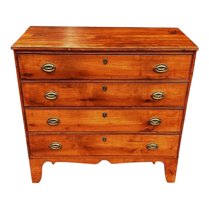 Antique American Early 19Th Century Cherry and Birch Federal Period 4 ...