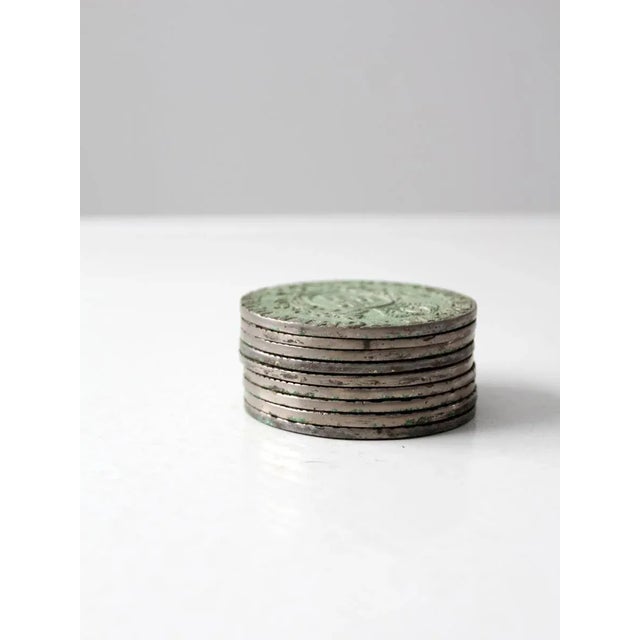Vintage Louis XVI 1788 Replica Coin Coasters - Set of 9 | Chairish