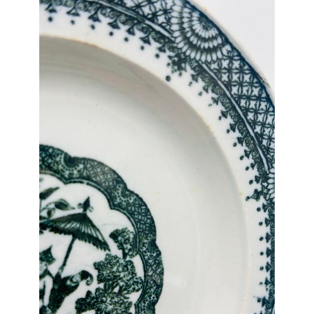 Circa 1790’s English Chinoiserie Leeds Ware Plate | Chairish