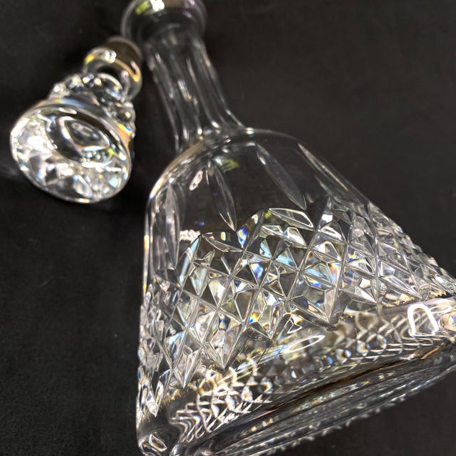 1990s Atlantis Full Lead Crystal Decanter Hand Blown and Cut Diamond ...
