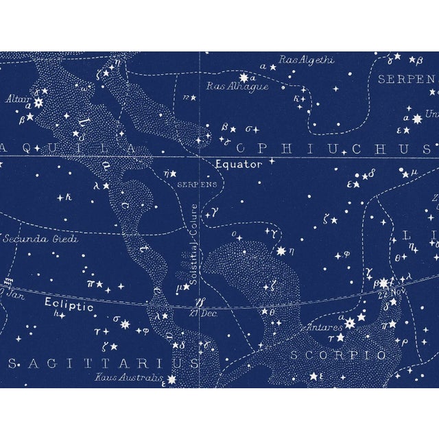 Nautical Constellation Map Prints - A Pair | Chairish