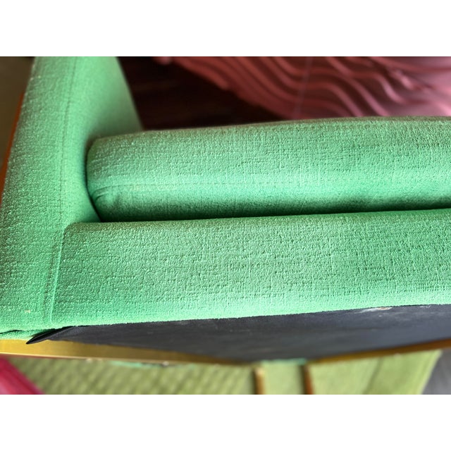 Christi Tasker Miami Kelly Green Performance Fabric Barrel Chair | Chairish