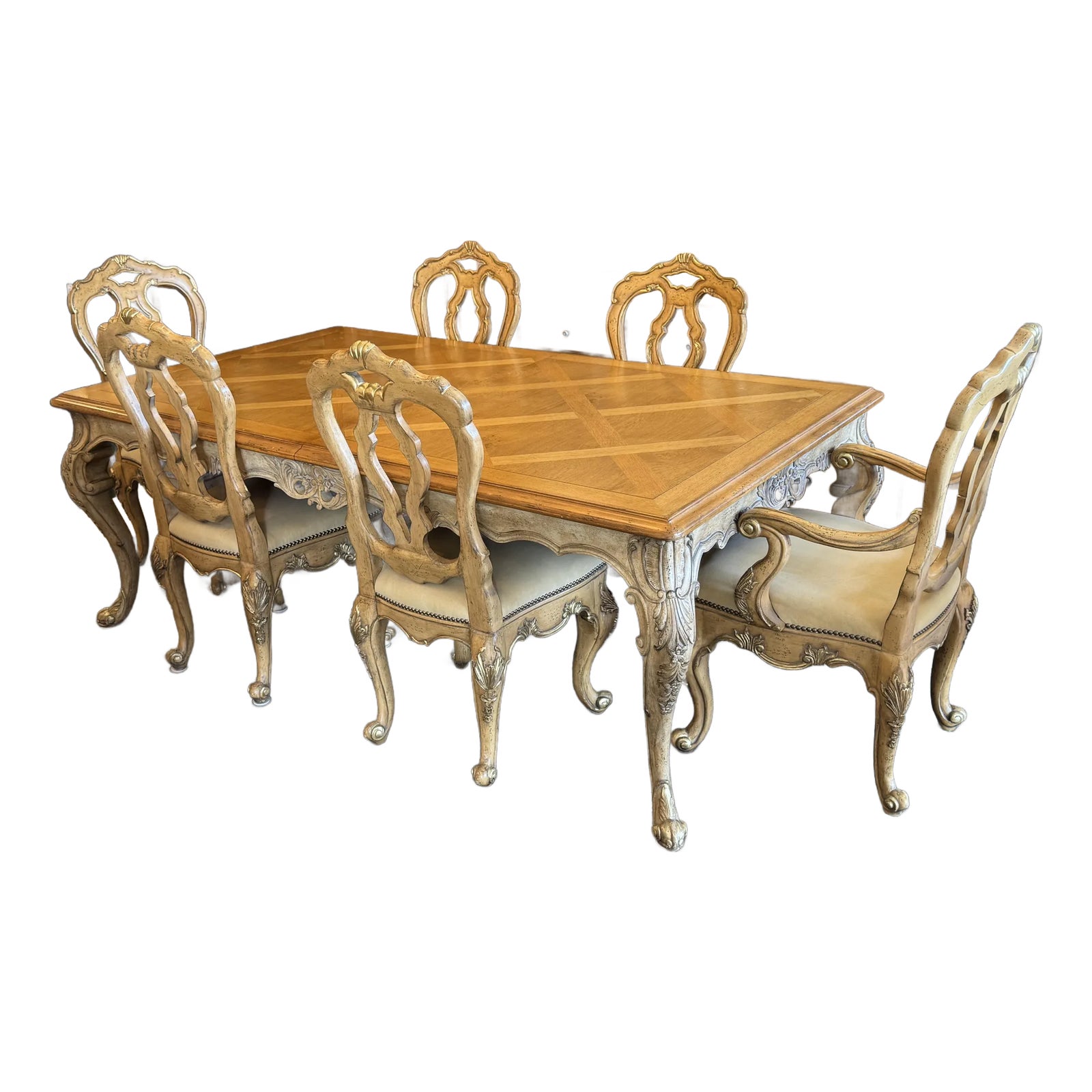 Late 20th Century Ferguson Copeland Continental Six Chairs | Chairish