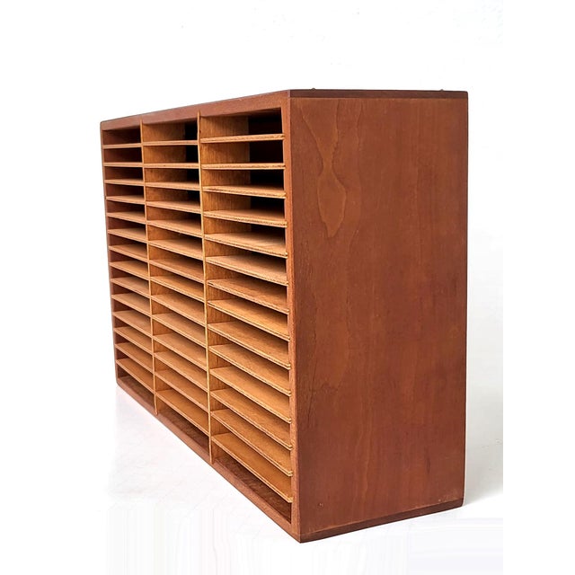 1980s Wood CD Rack or Desktop Organizer | Chairish