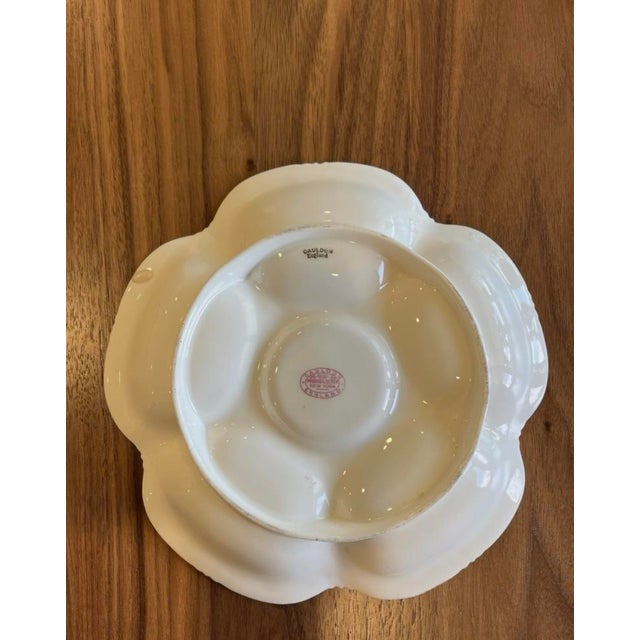 Antique Cauldon England Oyster Plate White Porcelain Shell 10" Higgins ...