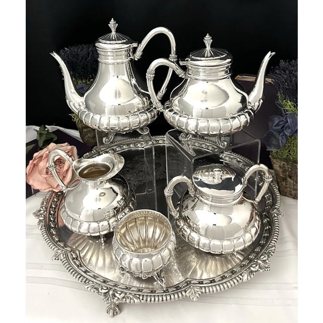 Early 20th Century Sterling Silver Tea & Coffee Service Set Spanish 915 ...