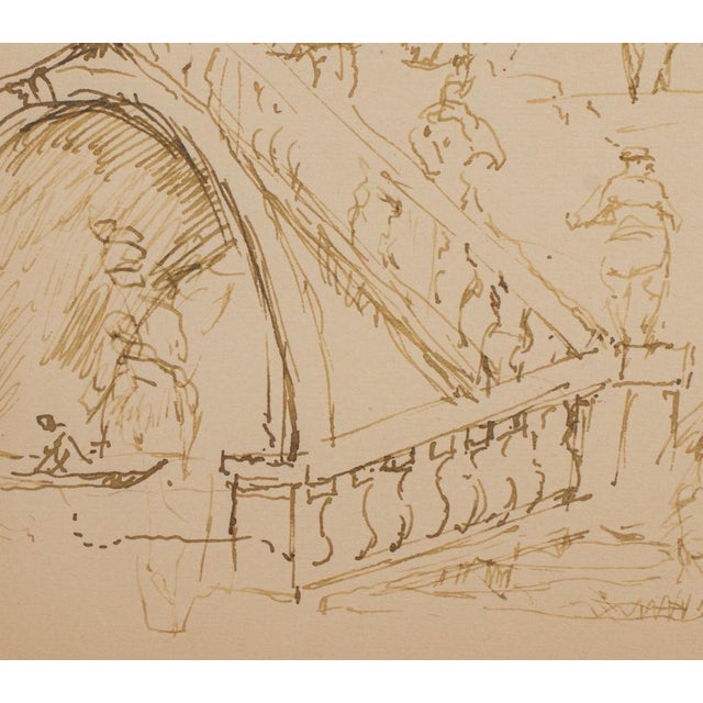 William Meyerowitz "Rialto Bridge, Venice" Ink | Chairish