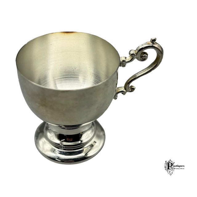 Vintage Mid Century Goldfeder Silver Company Silver Plate Punch Mugs ...