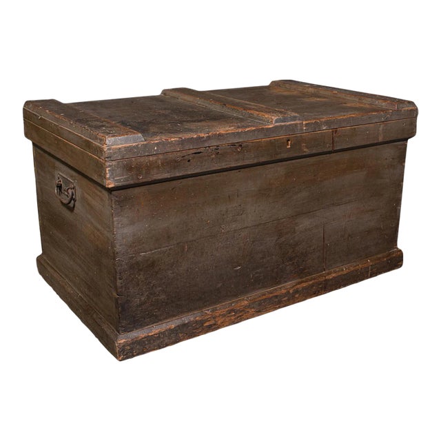 1880s Antique Victorian English Pine Workman s Chest Chairish