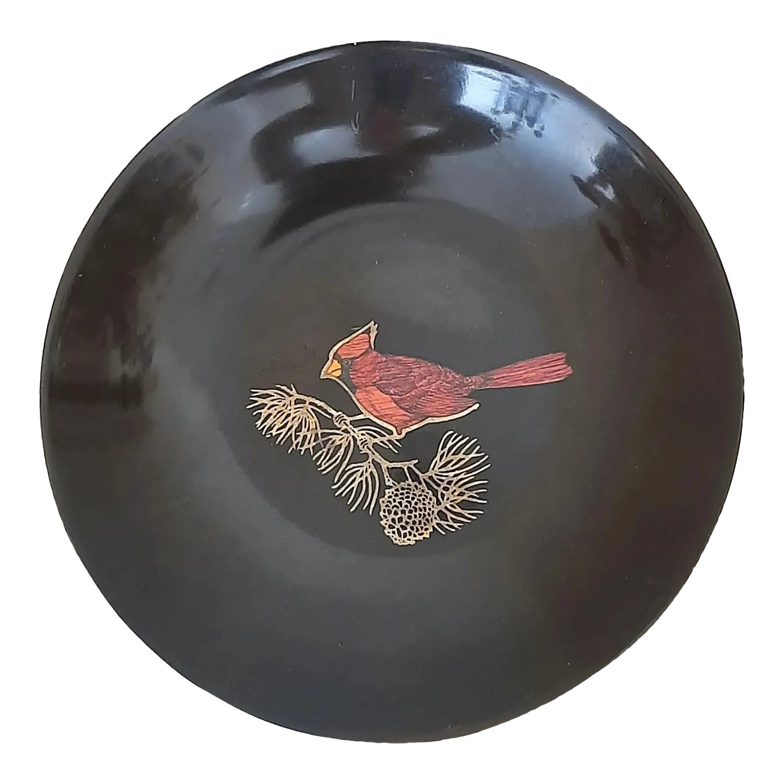 Cardinal Corrouc Dish Plate | Chairish