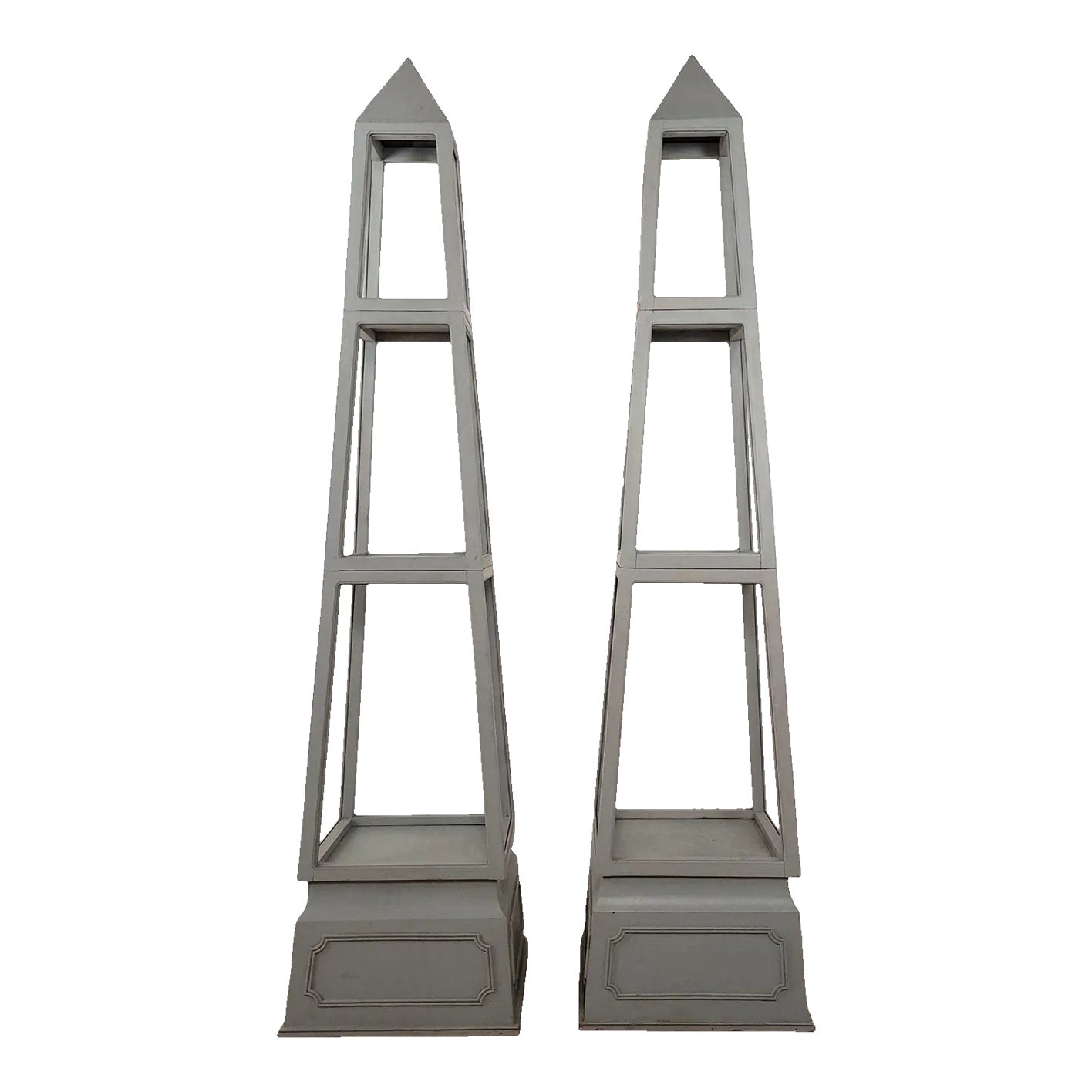 Pair of Vintage, Now Gray, Store Display Fixtures | Chairish