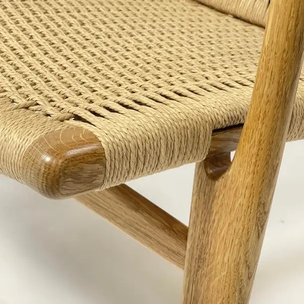 Hans Wegner for Carl Hansen & Sons Oak and Woven Paper Cord Ch25 Chair ...
