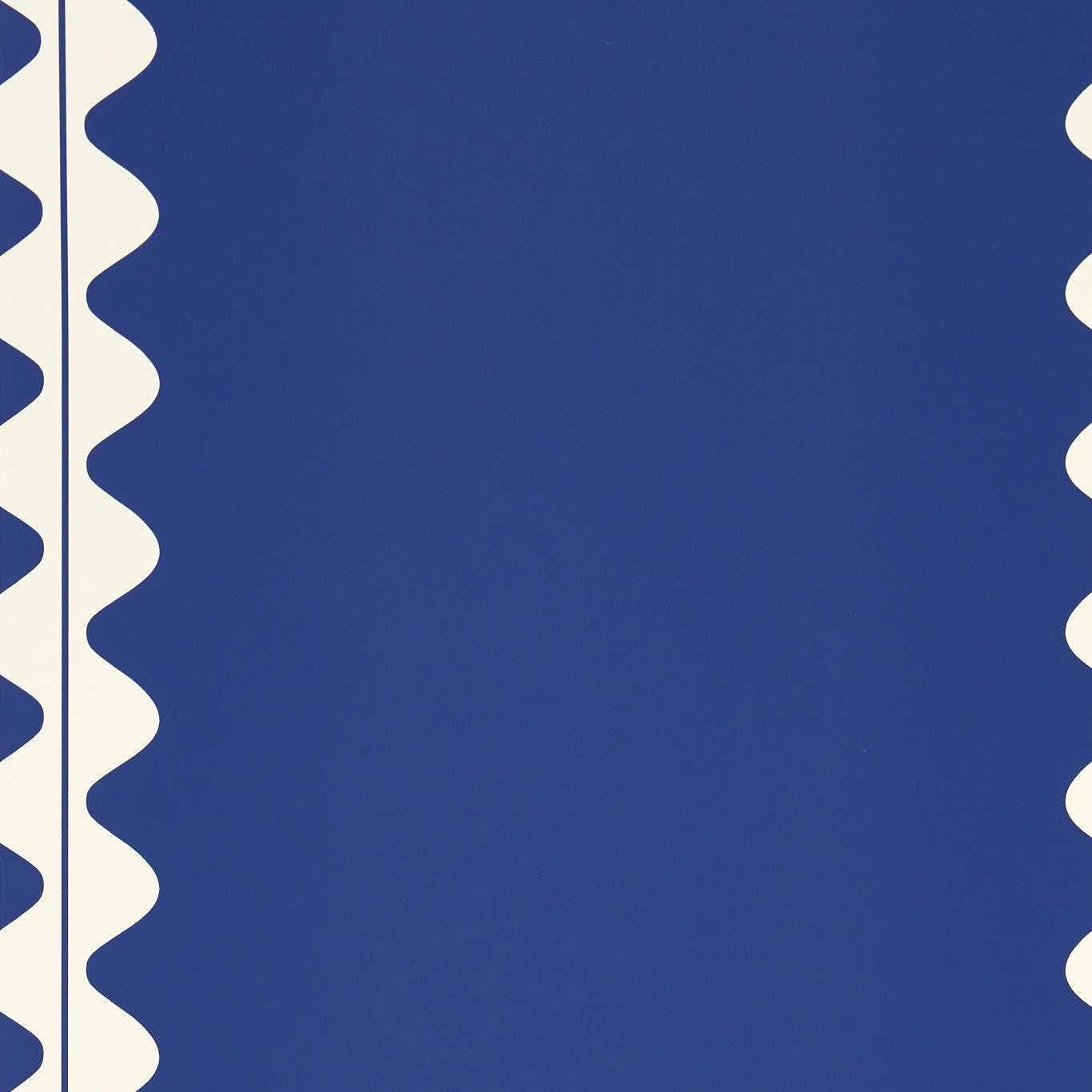 Harlequin Ric Rac Wallpaper in Lapis - a Sample | Chairish