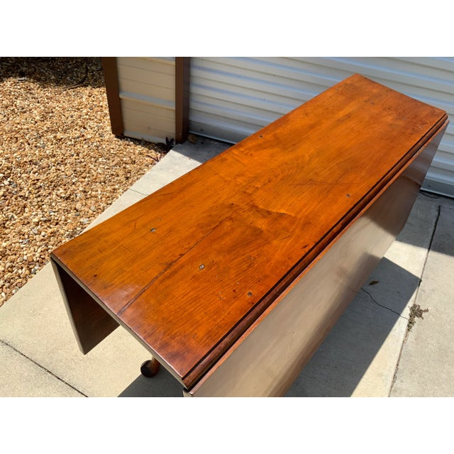 American Queen Anne Maple Drop Leaf Table | Chairish