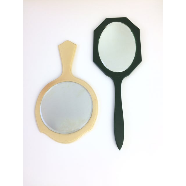 Early 20th Century Art Deco Hand Held Mirrors - a Pair | Chairish
