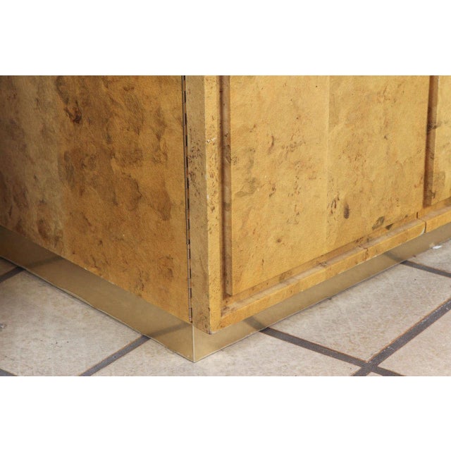 Large Armoire with a Glazed Parchment Finish | Chairish