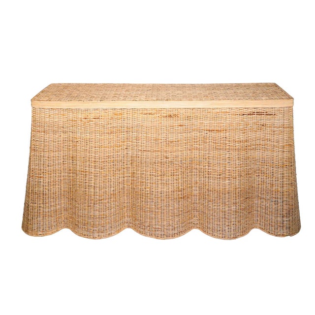 Extra Large Scalloped Console Table, 60" | Chairish