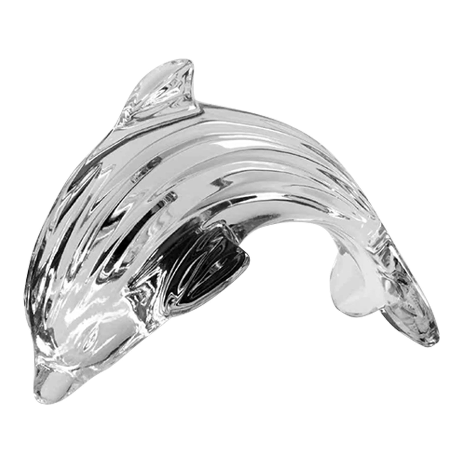 Late 20th Century Waterford Crystal Signed Leaping Dolphin | Chairish
