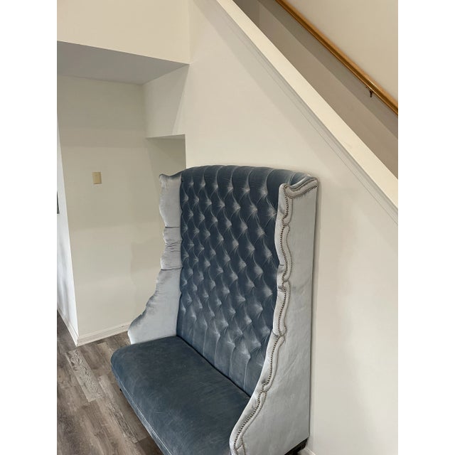 Margot Velvet Tufted Banquette From Haute House | Chairish