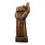 Late 20th Century Dominican Hand-Carved Varnished Wooden Hand Sculpture ...