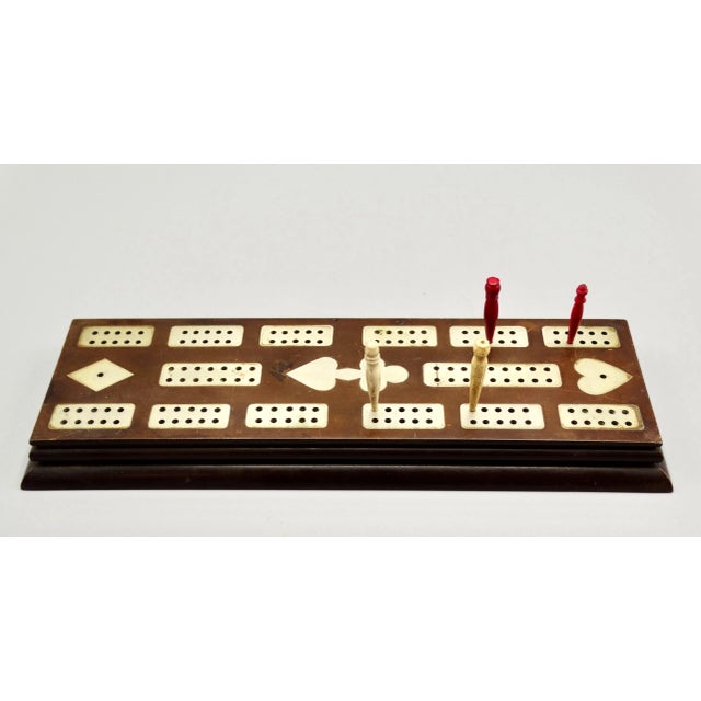 Antique English Bakelite Cribbage Board Game | Chairish