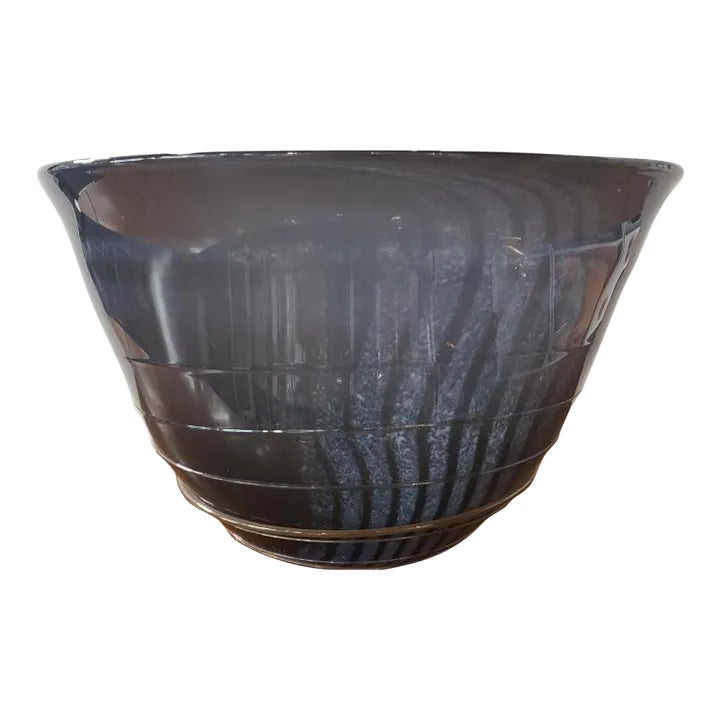 Mark Rosenbaum Art Glass Centerpiece Bowl, 1983 New Orleans | Chairish