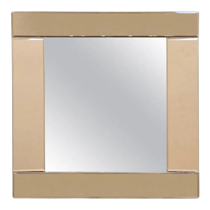 Art Deco Era Square Wall Mirror From England (H 20 1/4 X W 20 1/4 ...