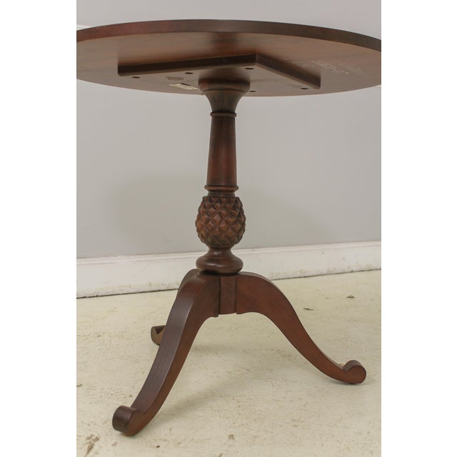 Ethan Allen Round British Classics Lamp Table | Chairish
