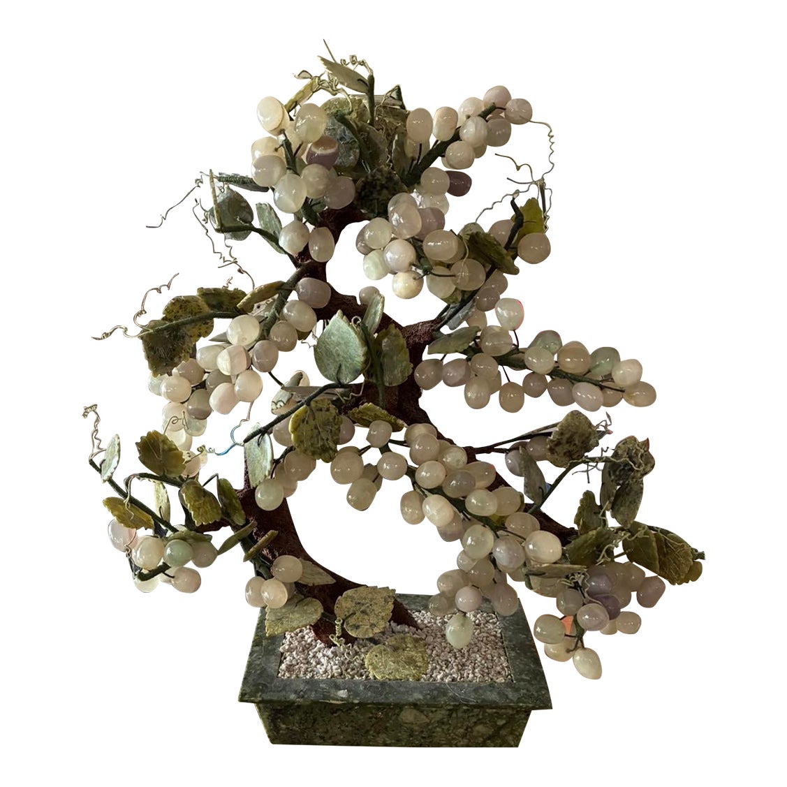 Antique Asian Jade Stone Tree | Chairish