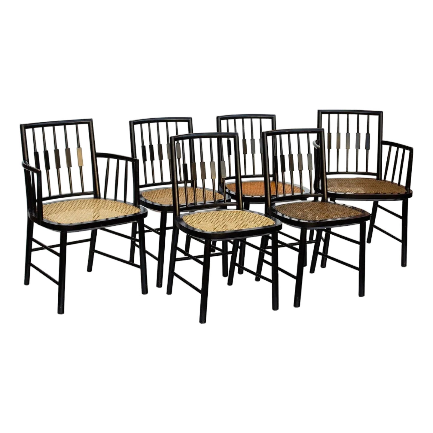 Set of 6 Modern Windsor Dining Chairs Designed by Michael Taylor for ...