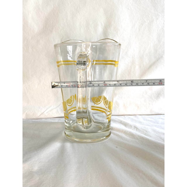 Vintage Crisa Libbey Lemon Pattern Glass Pitcher | Chairish