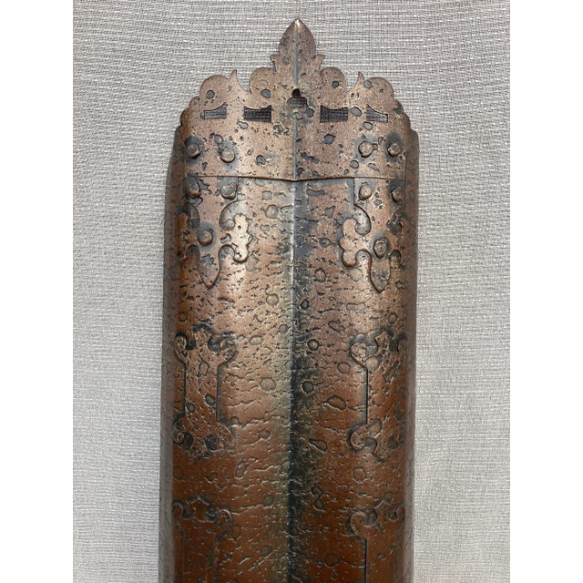 Vintage French Gothic Medieval Wrought Iron Candle Wall Sconce | Chairish