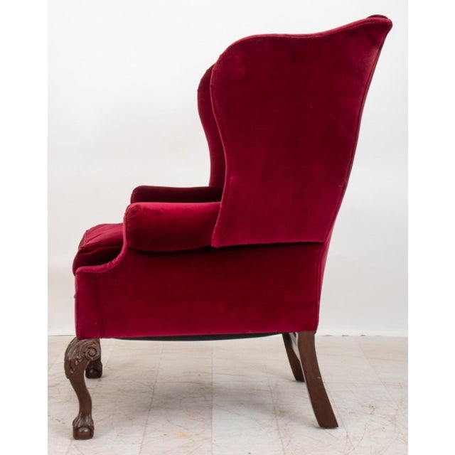 Chippendale Style Back Wing Chair | Chairish