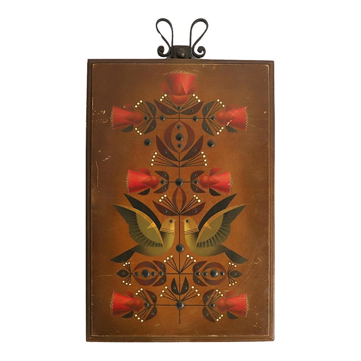 Circa 1960s Decorative Frame Hand Painted by Alejandro Rangel Hidalgo ...