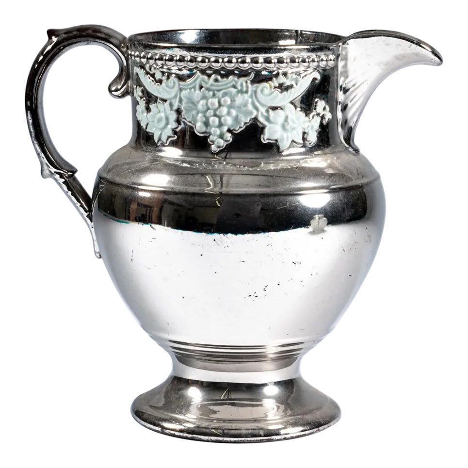 Antique Early 19th Century English Regency Silver Luster Pitcher With ...