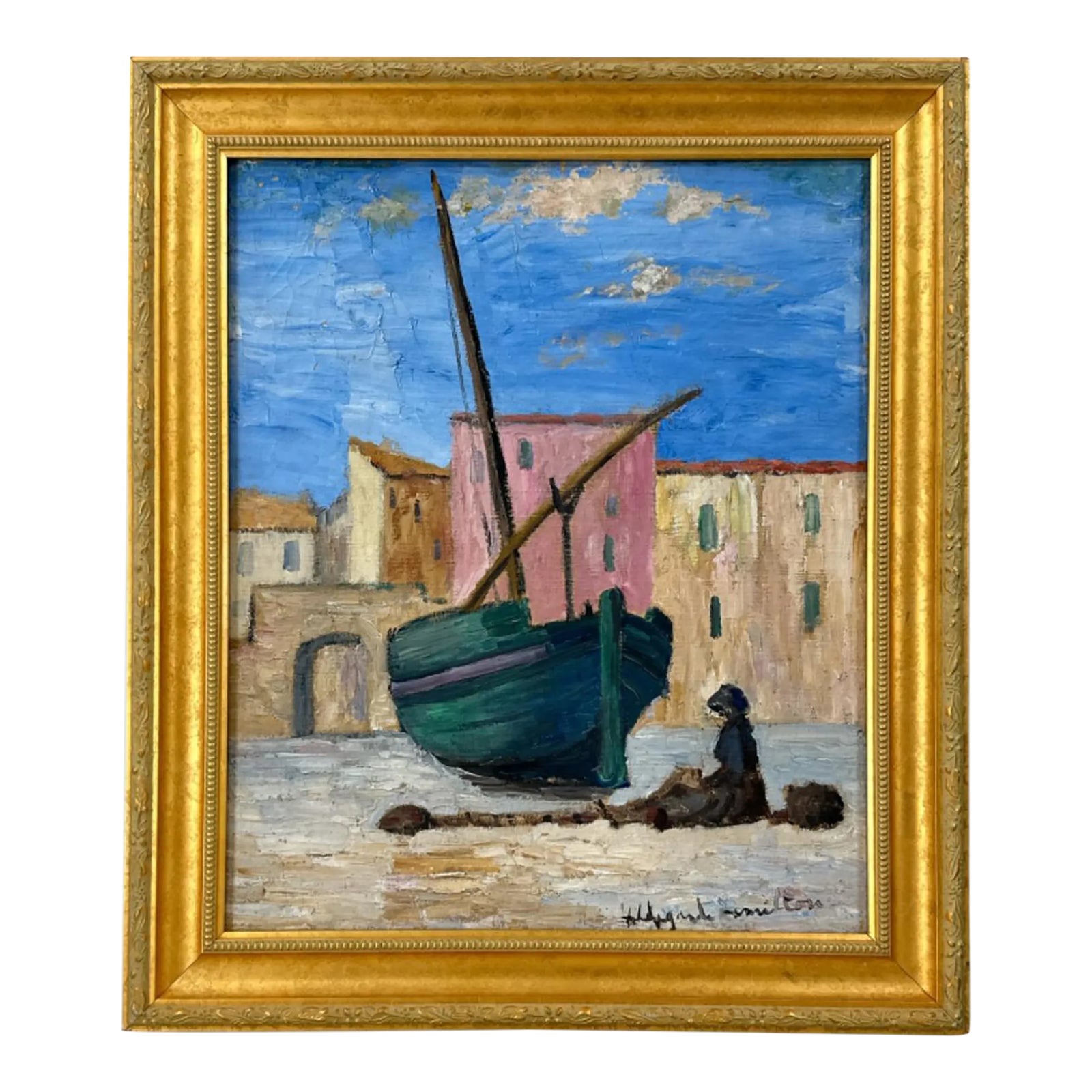 Hildegarde Hume Hamilton (American, 1898-1970), Oil on Canvas, Woman ...