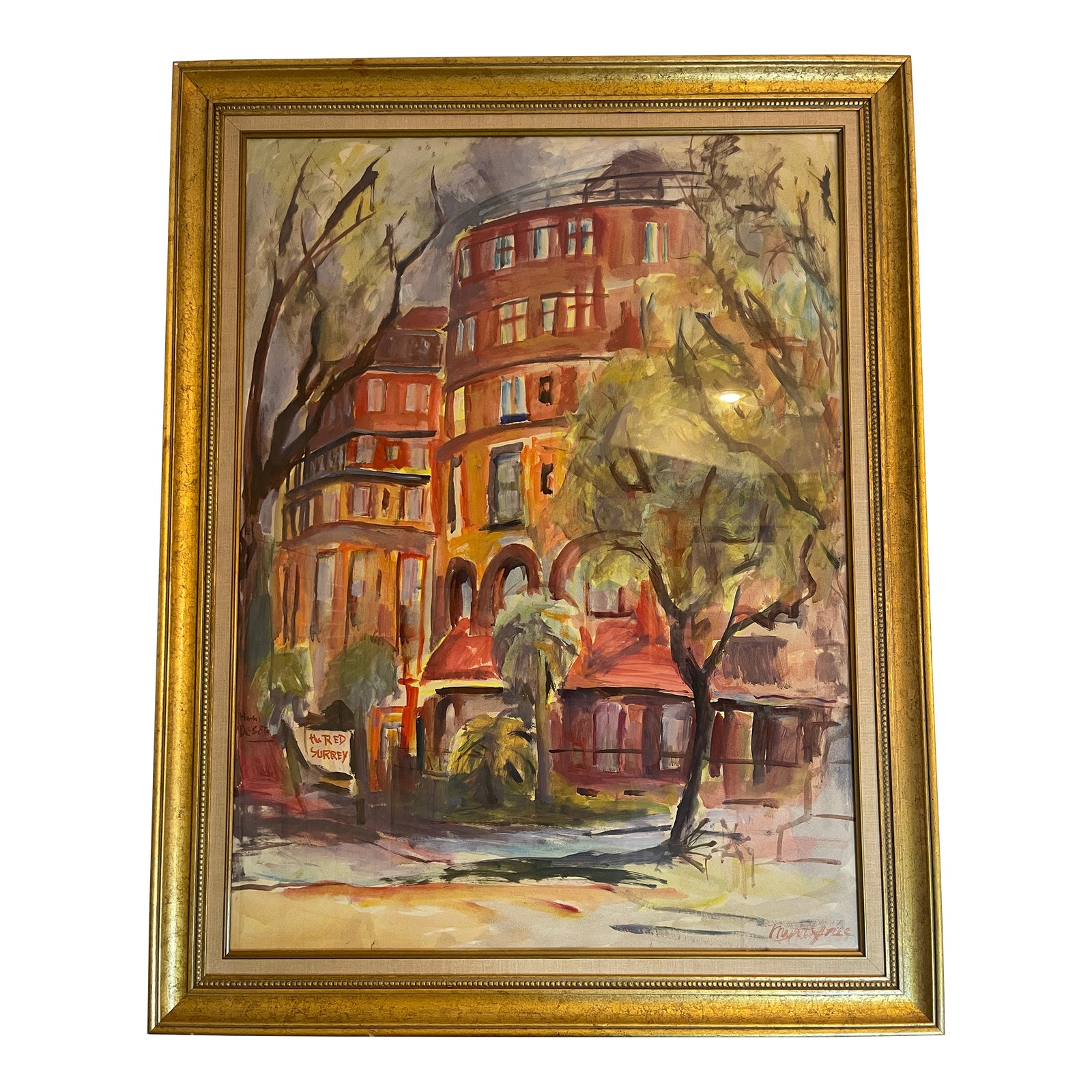 1970s Impressionist Original Savannah Art Myrtle Jones Old Desoto ...