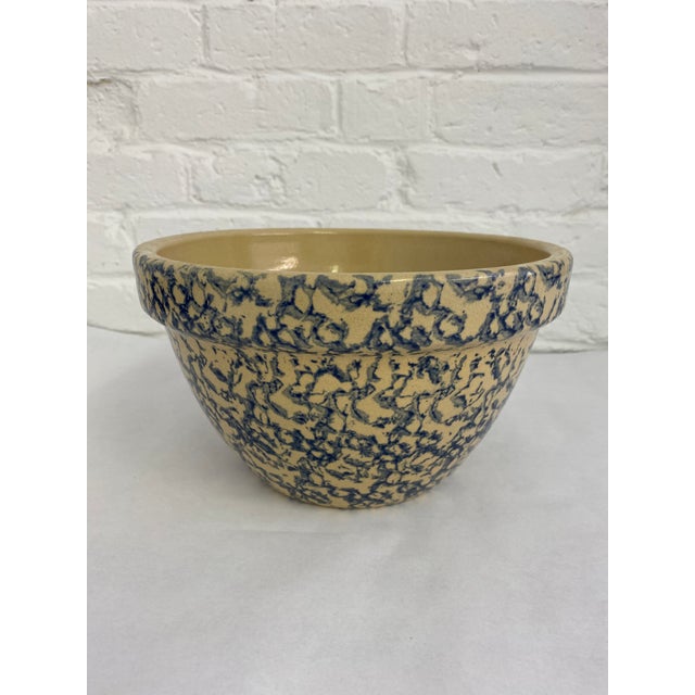 Vintage Robinson Ransbottom Spongeware Bowl | Chairish