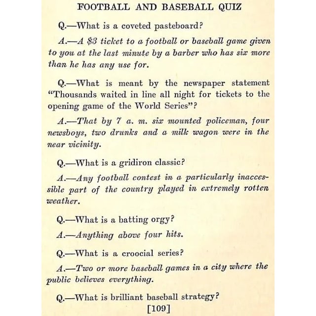 "The Foolish Question Book" 1927 Phillips, h.i. ("Hi") | Chairish