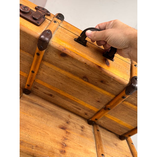 Vintage Wood Storage Trunks, Set of Three | Chairish