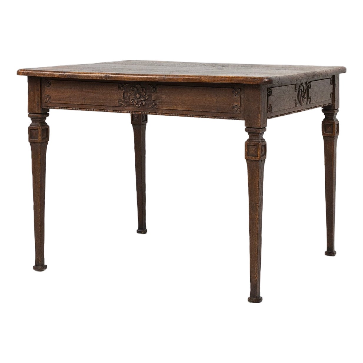 Mid-Century French Rustic Side Table in Wood, 1850s | Chairish
