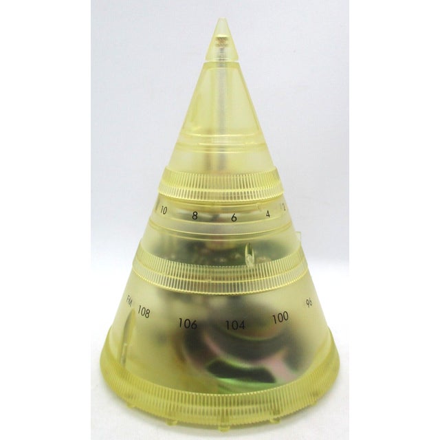 1990s Lexon Translucent White Apollo Fm Radio La 11 | Chairish