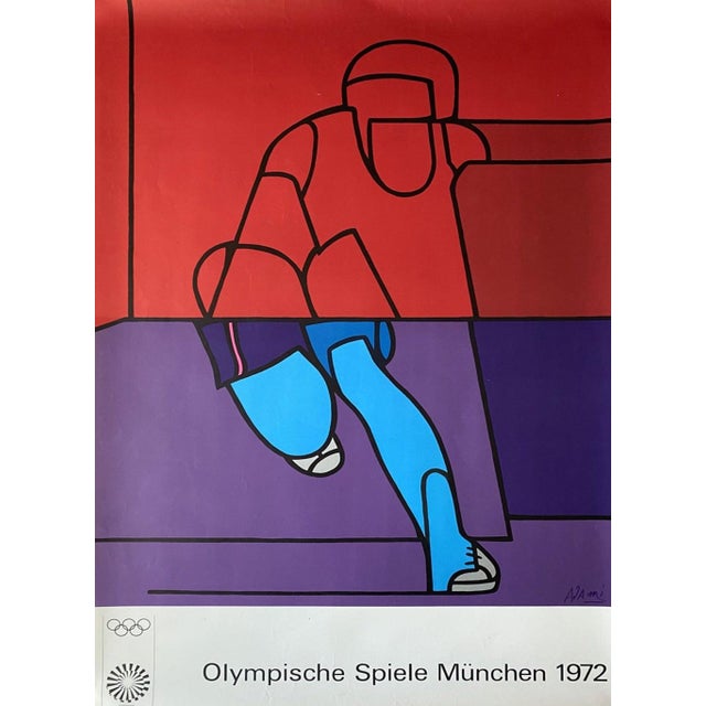 1972 Munich Olympic Games - Valerio Adami Poster | Chairish