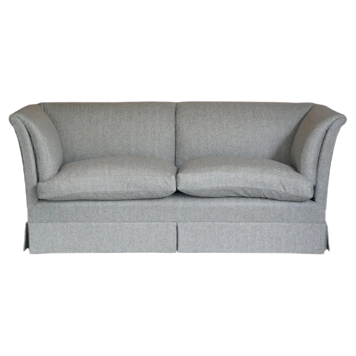 Baring Sofa in Grey Herringbone Wool Upholstery from Howard & Sons ...