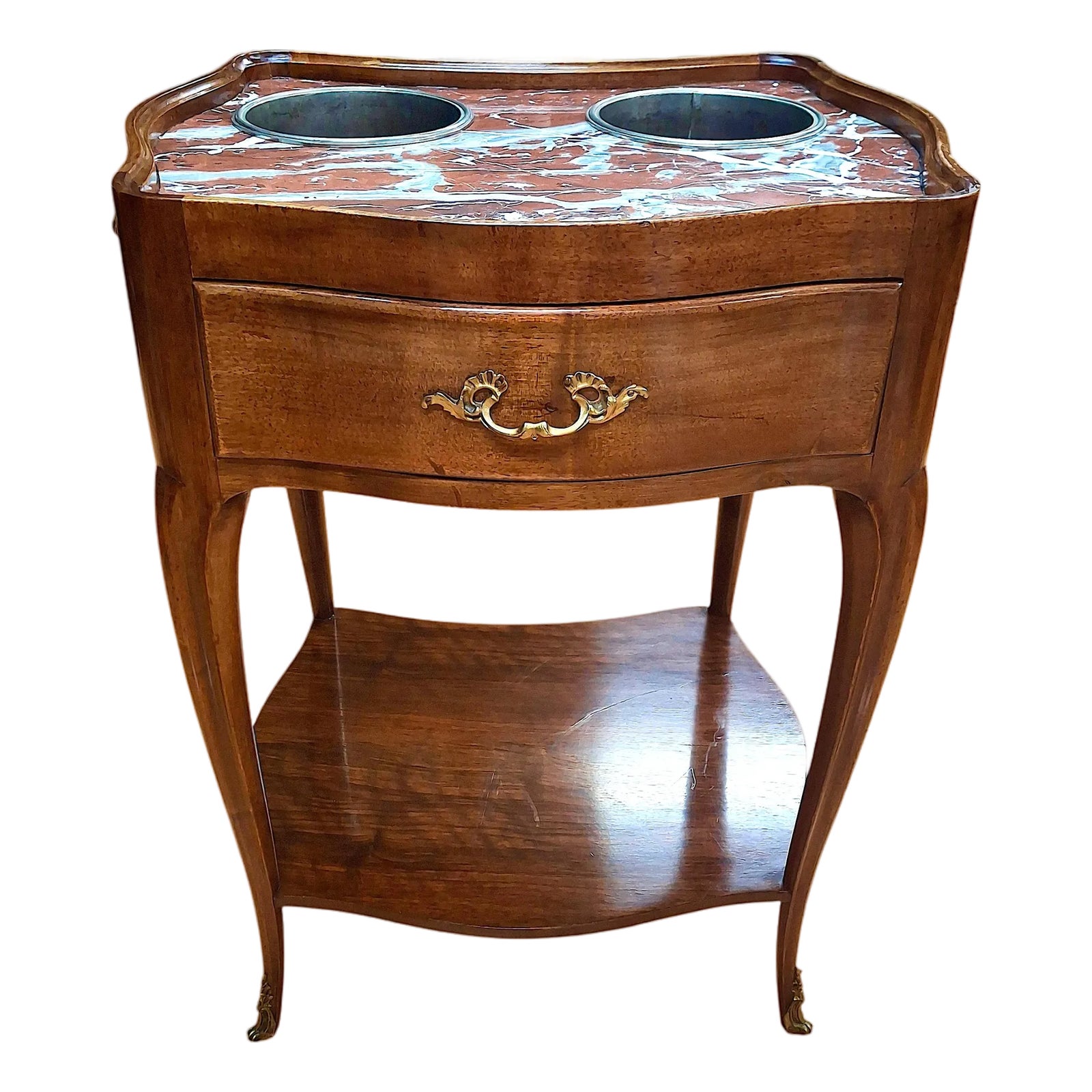 A 19th-Century Louis XV-Style Refraîchissoir Wine Cooling Table | Chairish